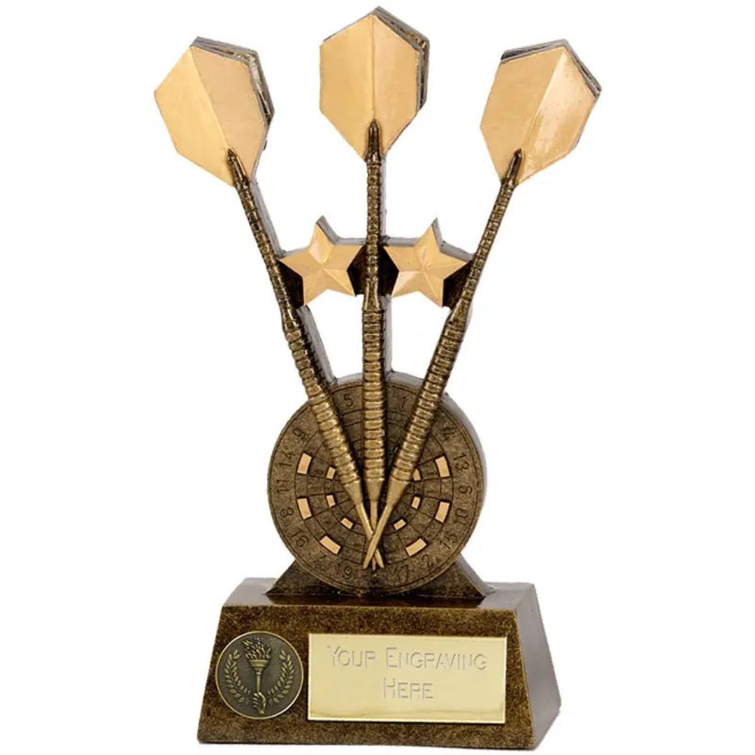 Pinnacle Darts Player Prize Award Trophy FREE ENGRAVING - Etsy UK
