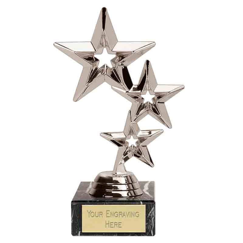 Gold or Silver Triple Star Stars Trophy Award 20cm 8 - Etsy UK