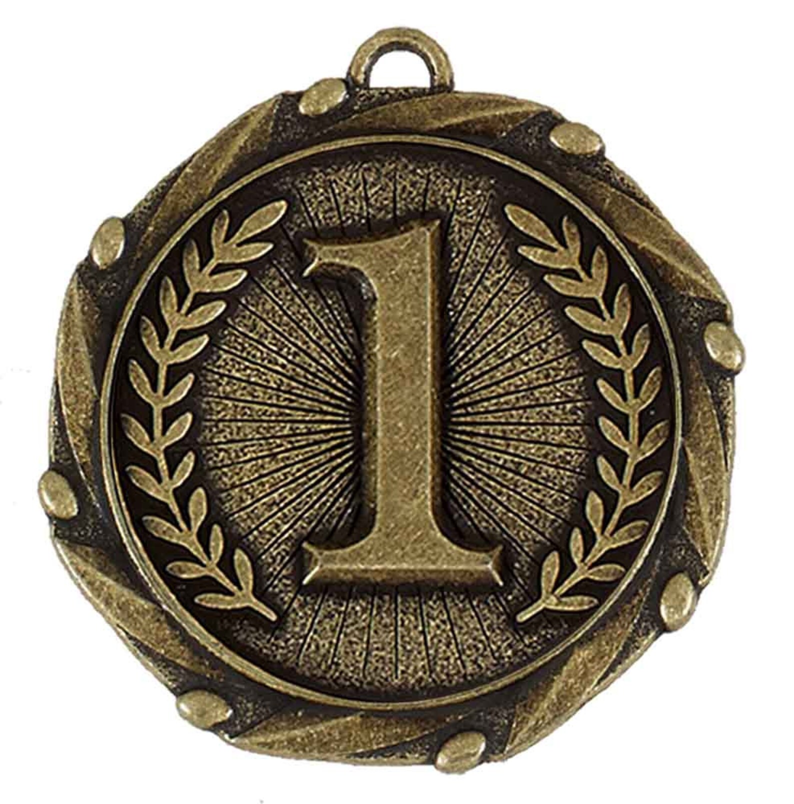 Gold Laurel 1st Place Medal With Ribbon 45mm FREE ENGRAVING - Etsy
