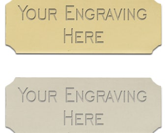 Engraved Plate Gold or Silver Self Adhesive Engraved Plaque - Etsy UK