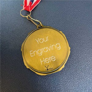 Gold Music Singing Medal With Ribbon 45mm FREE ENGRAVING & DELIVERY - Etsy
