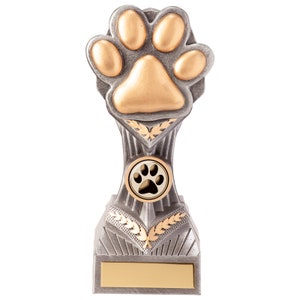 Falcon Pet Paw Cat Dog Award Trophy, 5 Sizes | FREE ENGRAVING - Etsy UK