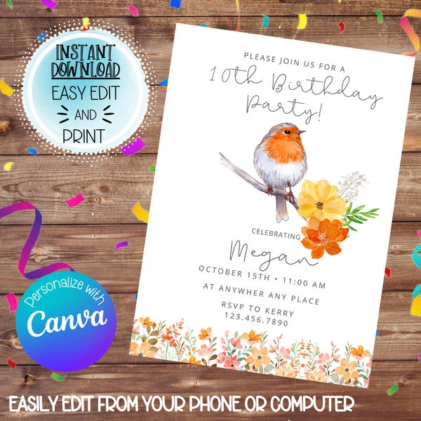 Bird Birthday Party - Etsy