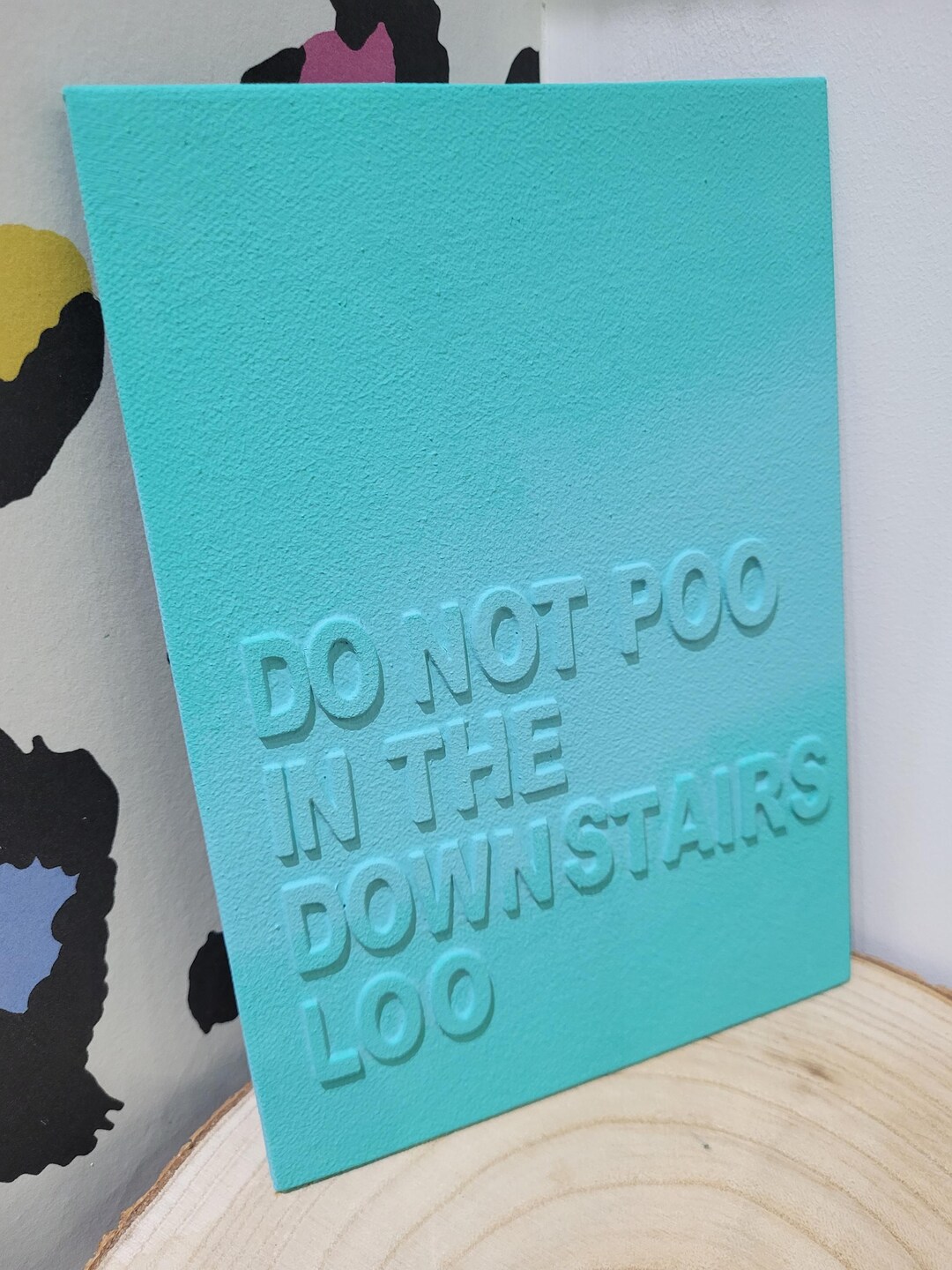 Do Not Poo in the Downstairs Loo - Quote Canvas - Funny Quote ...