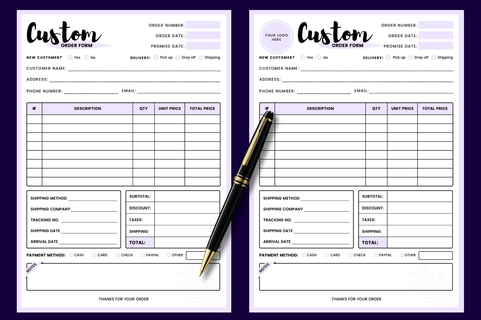 Mug Order Form Template Coffee Cup Order Form Wholesale - Etsy