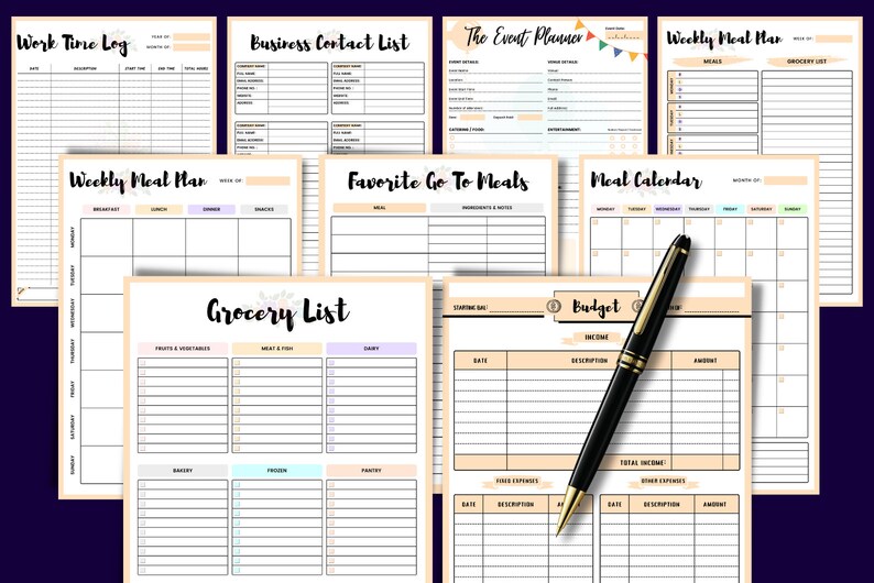 Crochet Business Planner Template, Order Form, Invoice, Tracker, Custom ...