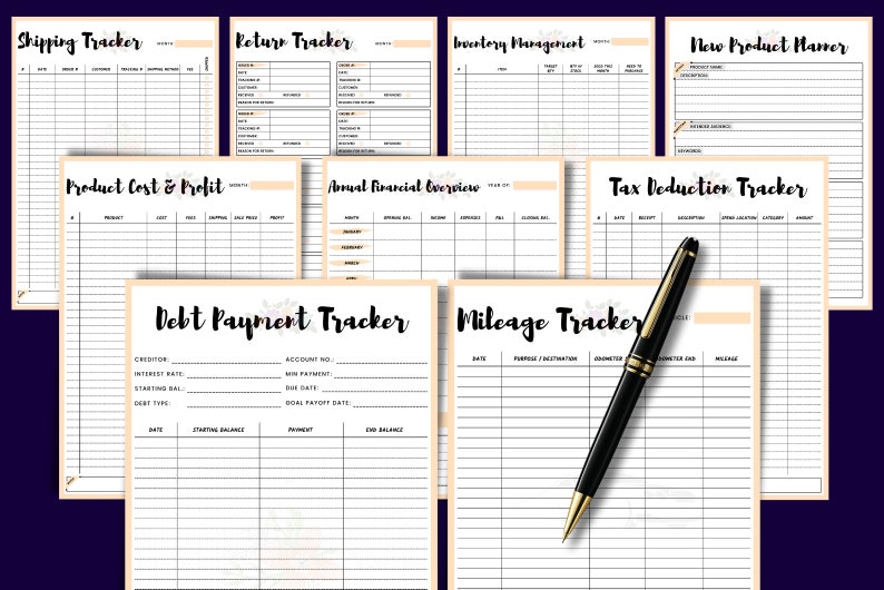 Crochet Business Planner Template, Order Form, Invoice, Tracker, Custom ...