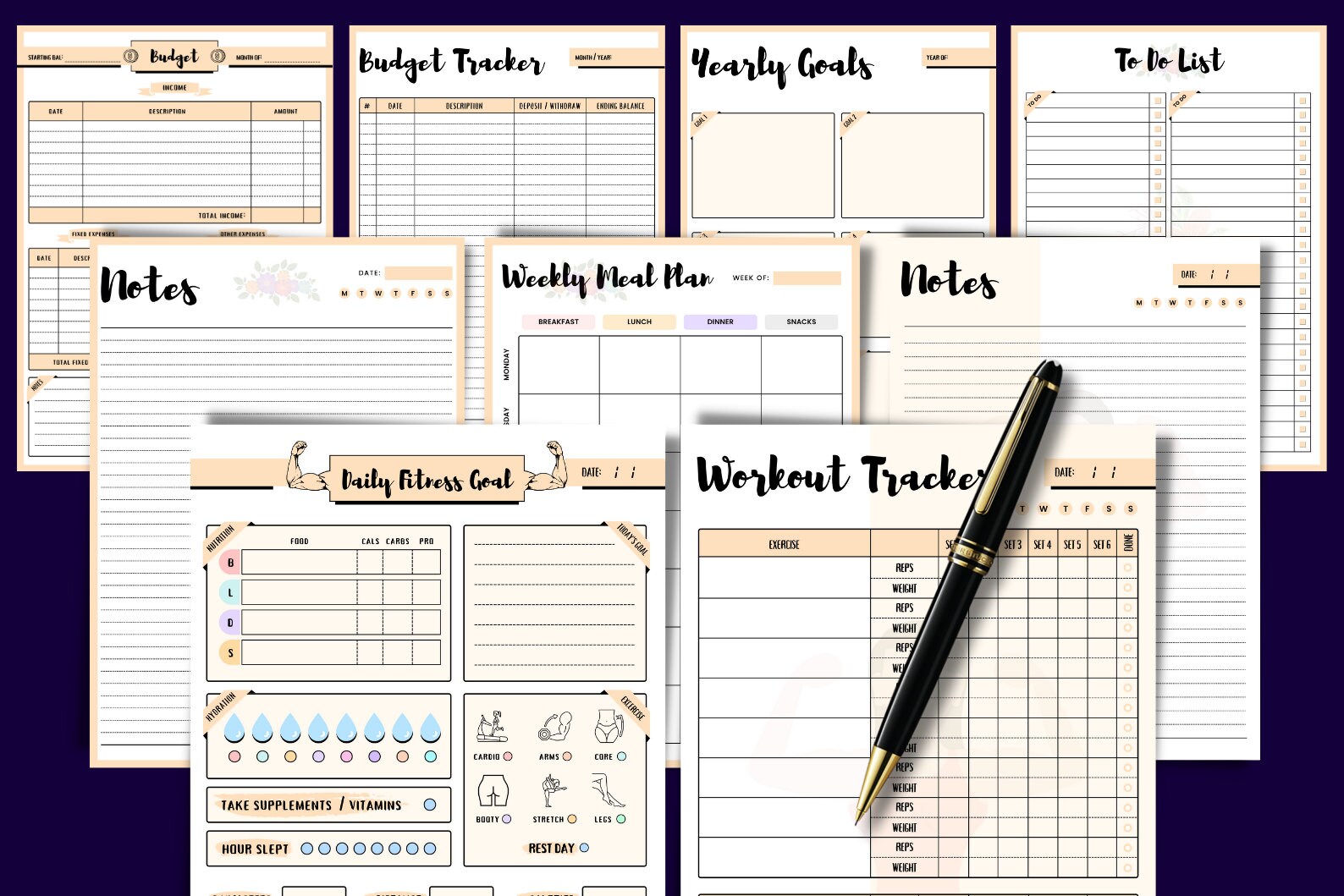 Crochet Business Planner Template, Order Form, Invoice, Tracker, Custom ...