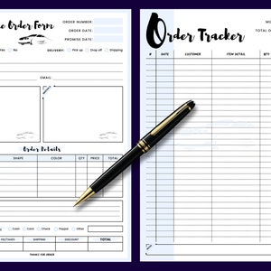 Car Freshie Order Form, Order Tracker, Daily Notes, Business Order Form ...
