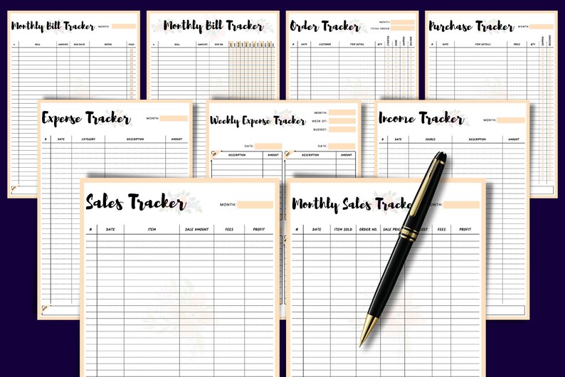 Crochet Business Planner Template, Order Form, Invoice, Tracker, Custom ...