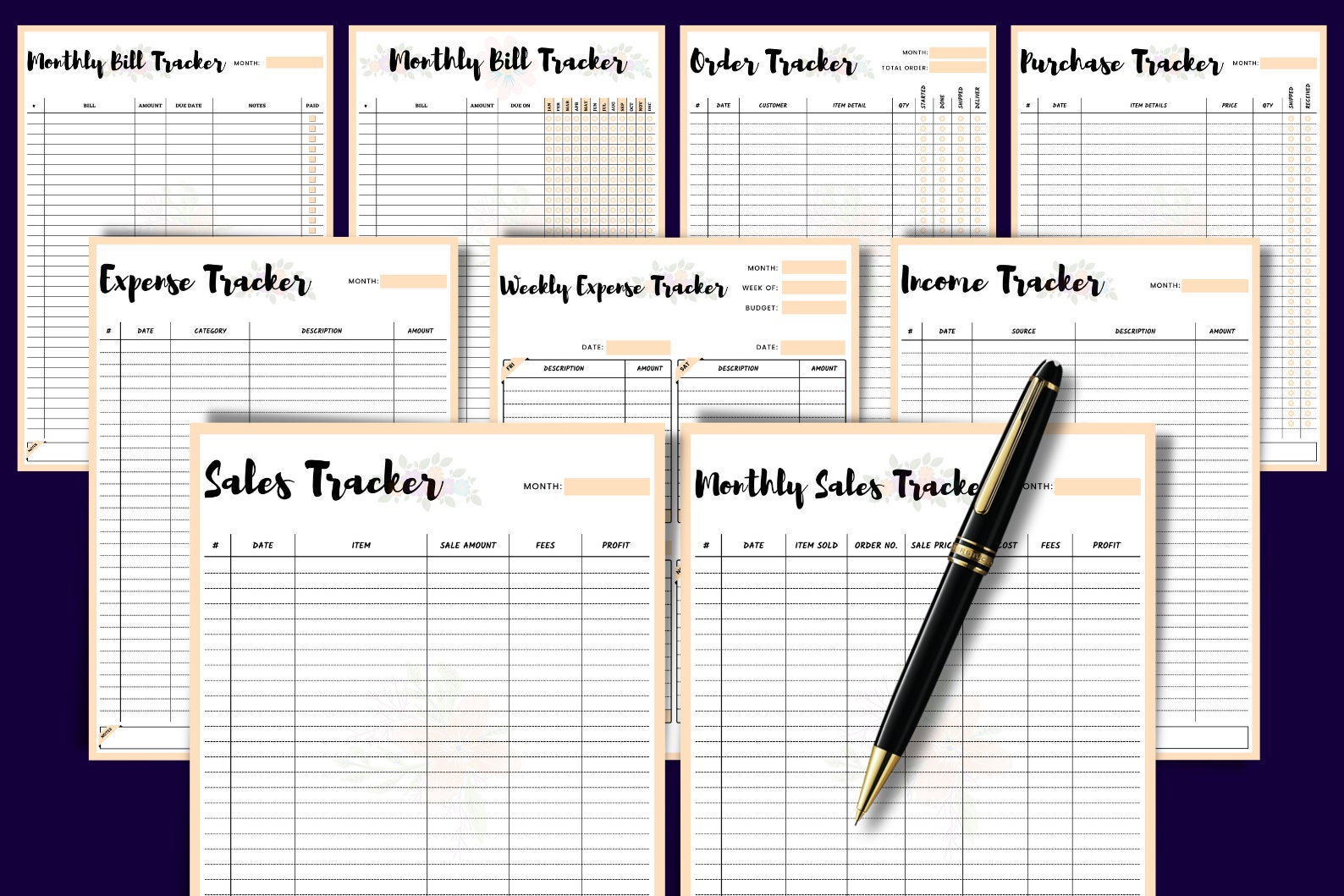Crochet Business Planner Template, Order Form, Invoice, Tracker, Custom ...