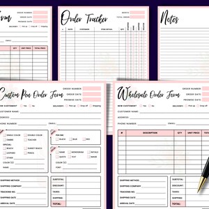 Custom Pen Order Form | Wholesale Order Form | Order Forms Template ...