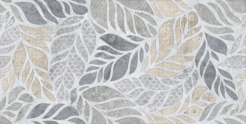 Marble Textured Leaf Pattern Wallpaper - Etsy