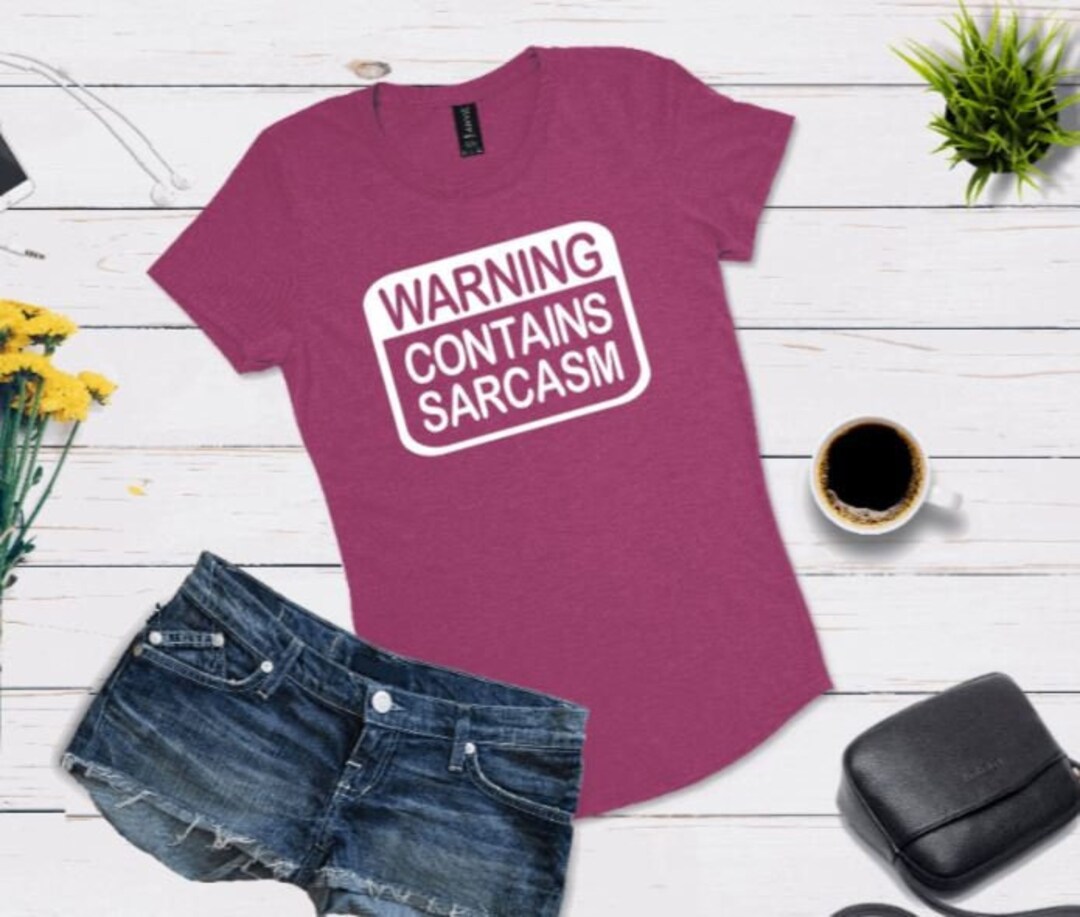 Warning Sign T-shirt - Etsy