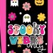 SPOOKY RETRO VIBES Door Decoration Kit-halloween Bulletin Board Set ...
