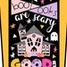 HAUNTED HOUSE BOOK Display-scary Ghost Door Decoration Kit-halloween ...