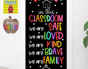 Our Class is a Family Anchor Chart - Etsy