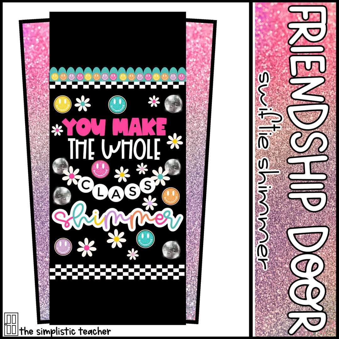 Taylor Swift Groovy Shimmer Bulletin Board: Retro Classroom Decor ...