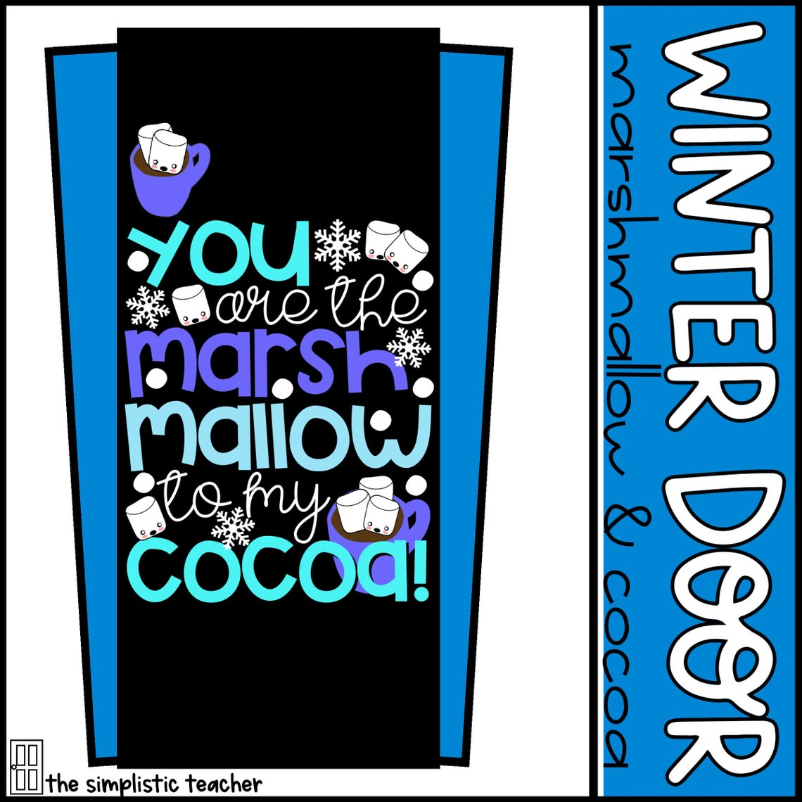 MARSHMALLOW COCOA DOOR Classroom Bulletin Board Winter - Etsy