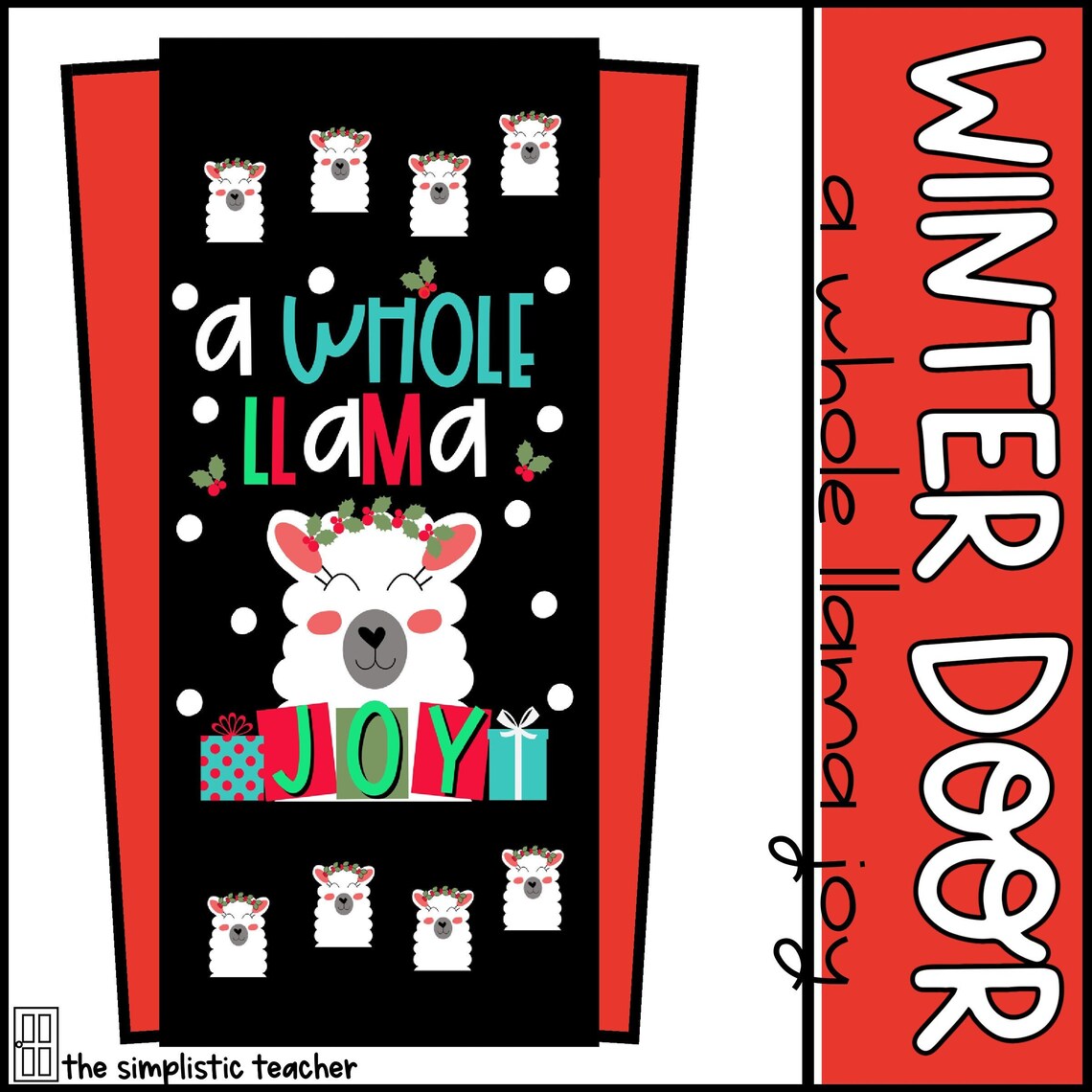 Llama Joy Decor Classroom Bulletin Board Llama Themed Door - Etsy