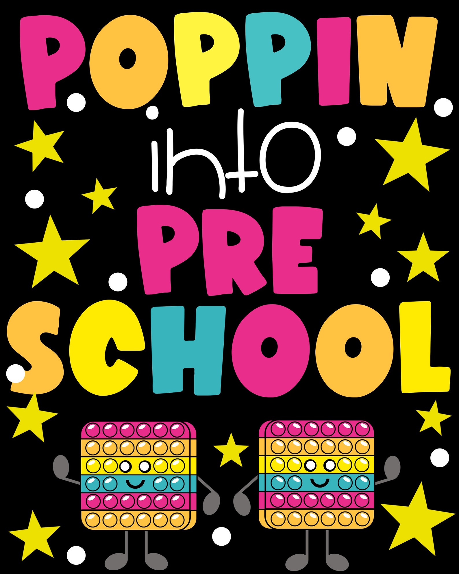 POP IT BACK to School Decor Classroom Bulletin Board Back to - Etsy