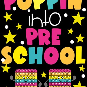 POP IT BACK to School Decor Classroom Bulletin Board Back to - Etsy UK