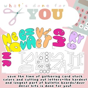 Groovy Science Atom Bulletin Board Kit: Retro Classroom Door Decoration ...