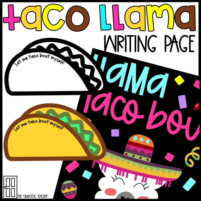 CINCO DE MAYO Llama Door Kit Classroom Bulletin Board Llama - Etsy