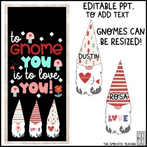 GNOME DOOR- Classroom Bulletin Board Door Decor- Back to School Door ...