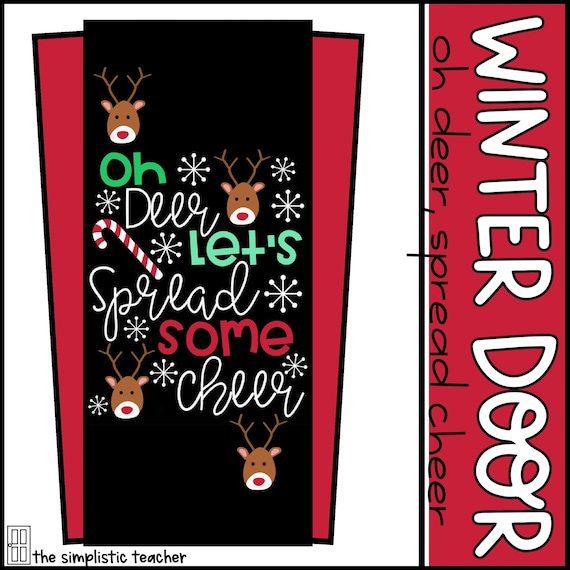 Winter Oh Deer Decor Classroom Bulletin Board Winter Deer - Etsy