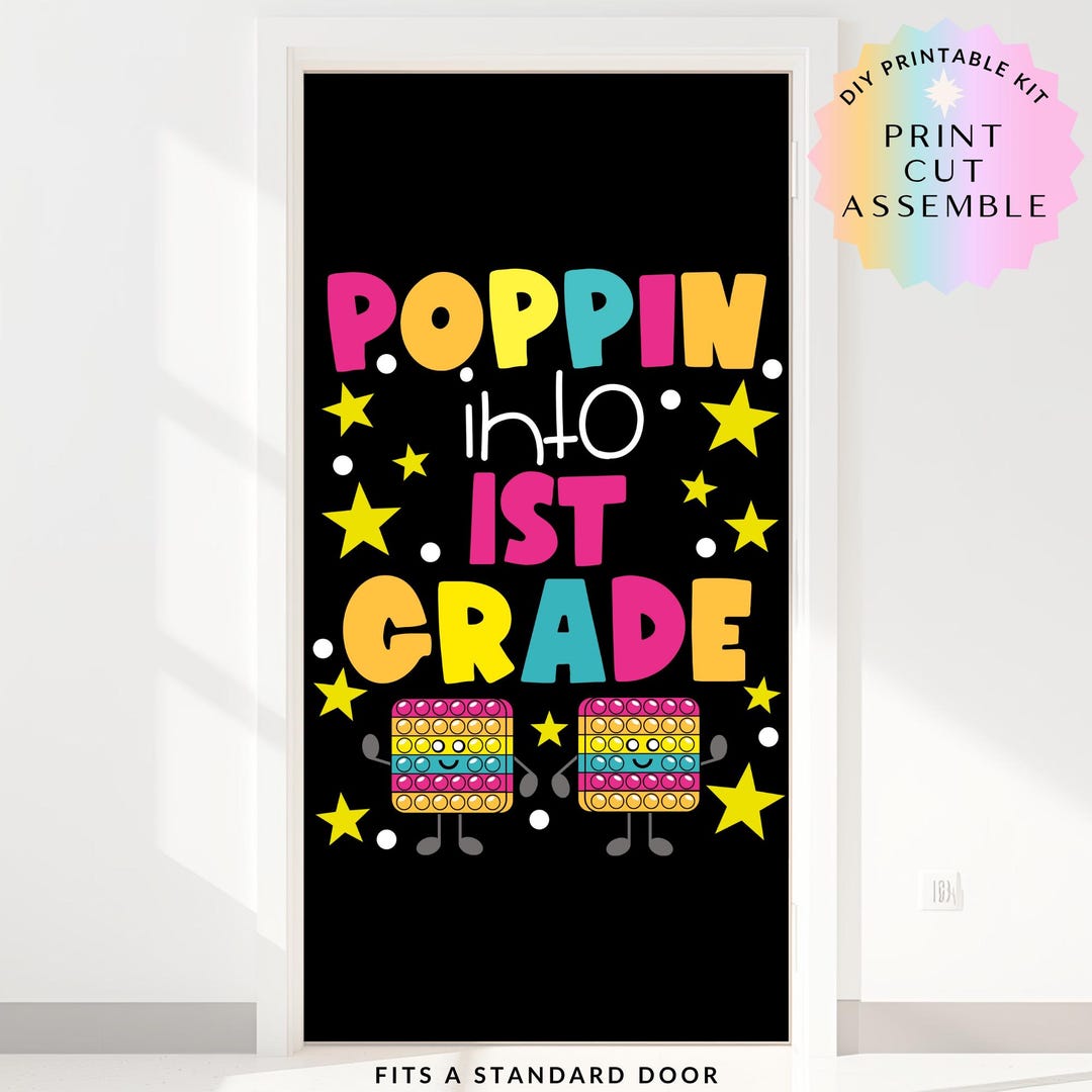 Poppin Into School Bulletin Board Kit | Pop It Back to School Classroom ...