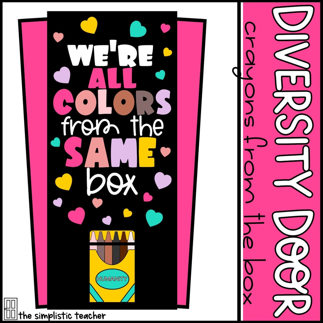 DIVERSITY DOOR Decor Classroom Bulletin Board Back to School Door Set ...