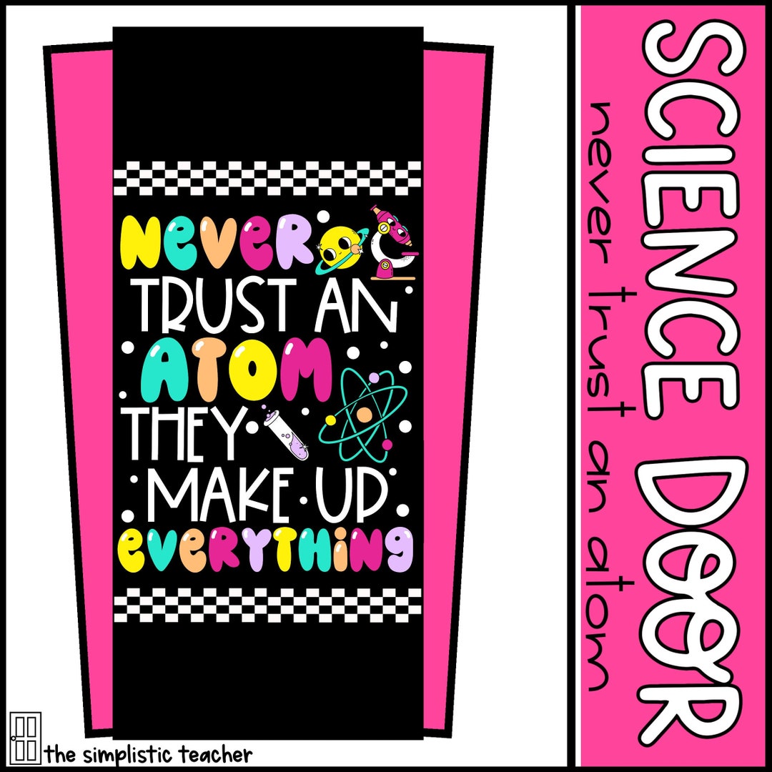 Groovy Science Atom Bulletin Board Kit: Retro Classroom Decor (digital ...