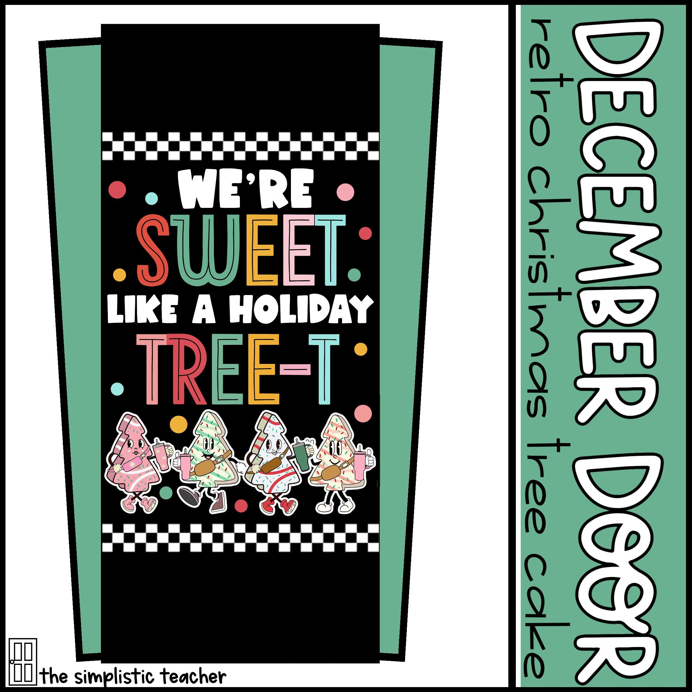 Groovy Retro Christmas Bulletin Board Kit: Boho Classroom Decor ...