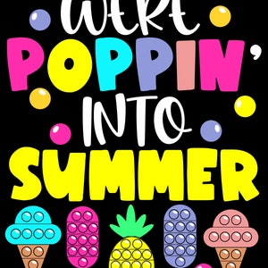 POP IT Summer Ice Cream Door Decor- Classroom Bulletin Board- June Door ...