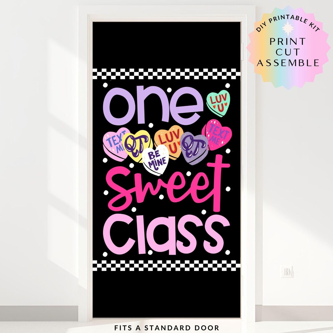 Sweethearts Valentine Bulletin Board Kit | Valentine Classroom Door ...