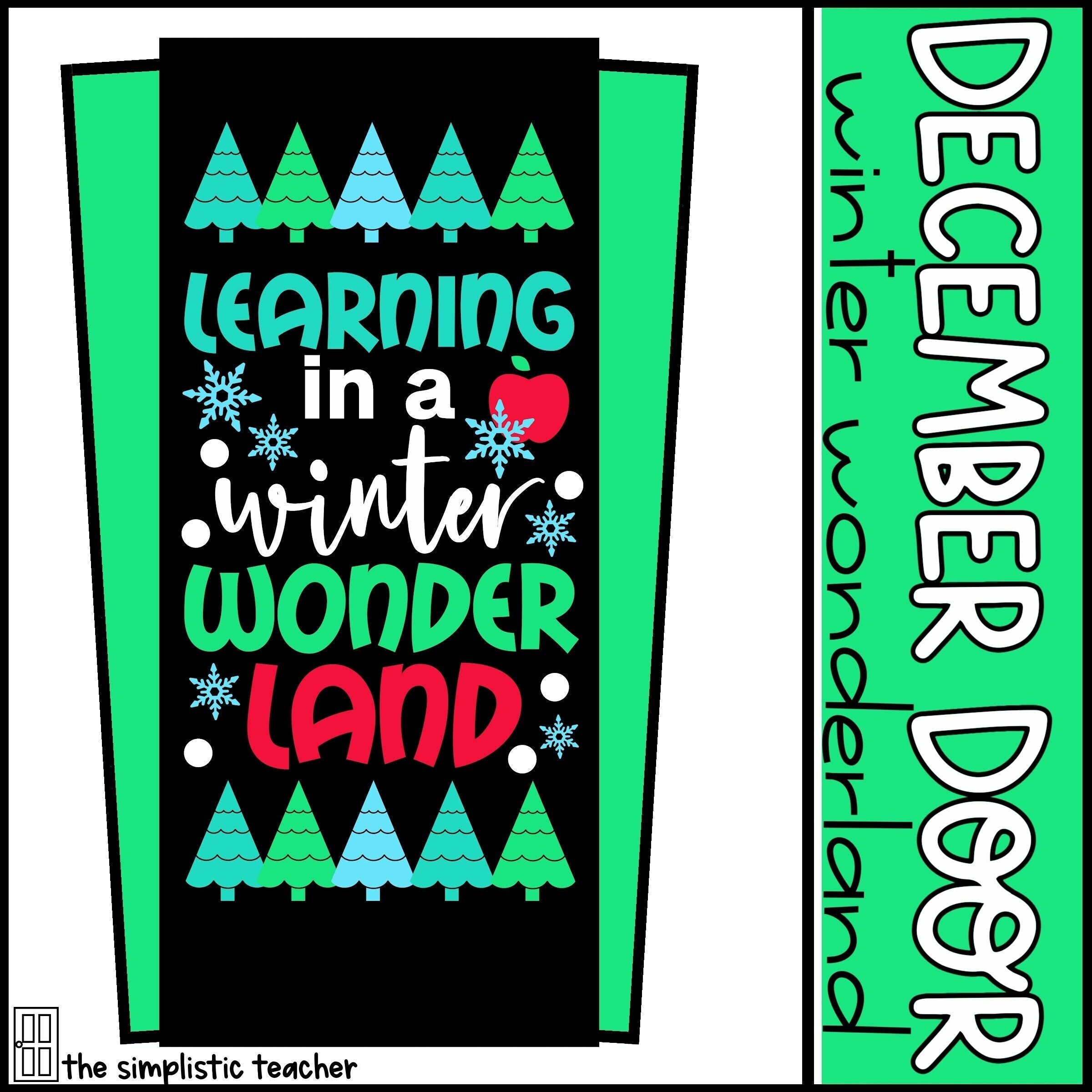 Winter Wonderland Classroom Door Decor Set (digital Download) - Etsy