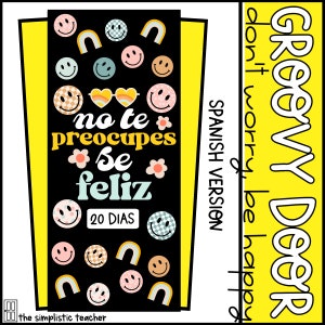 GROOVY VIBES RETRO End of Year Door Decor- Classroom Bulletin Board ...