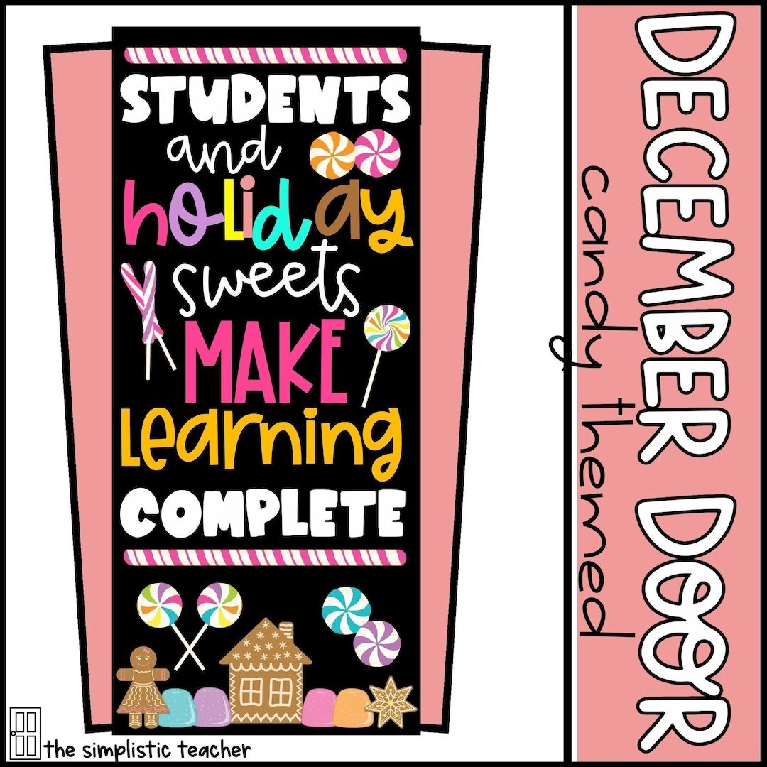 Candy Land Decor Classroom Bulletin Board Candy Themed Door Set ...