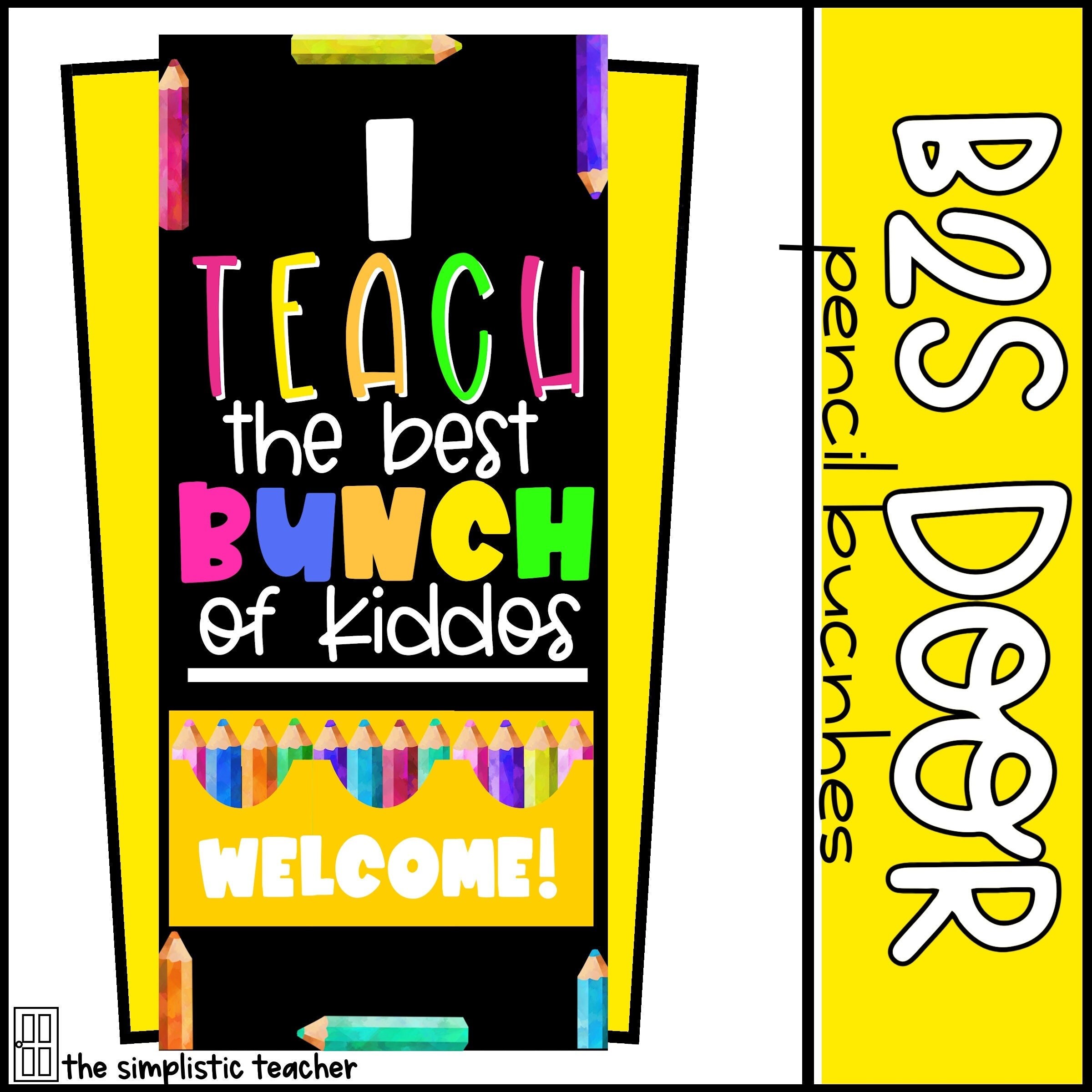 First Day Of School Decorations Teachers School Classroom Door ...