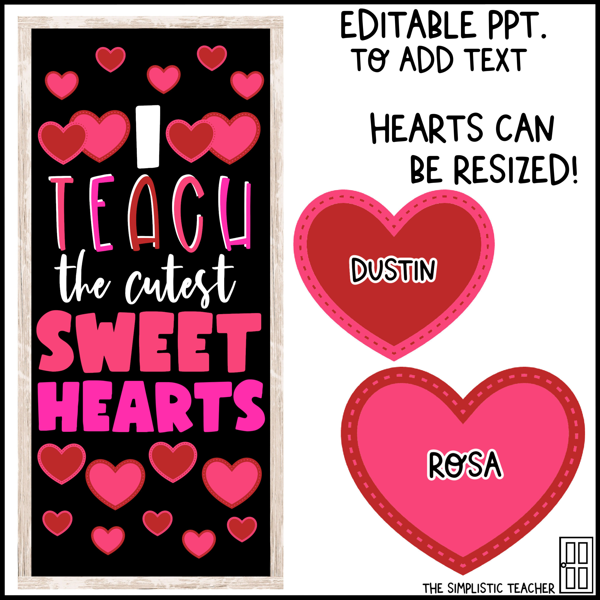 Sweethearts Classroom Door Decor: Valentine Bulletin Board Set (digital ...