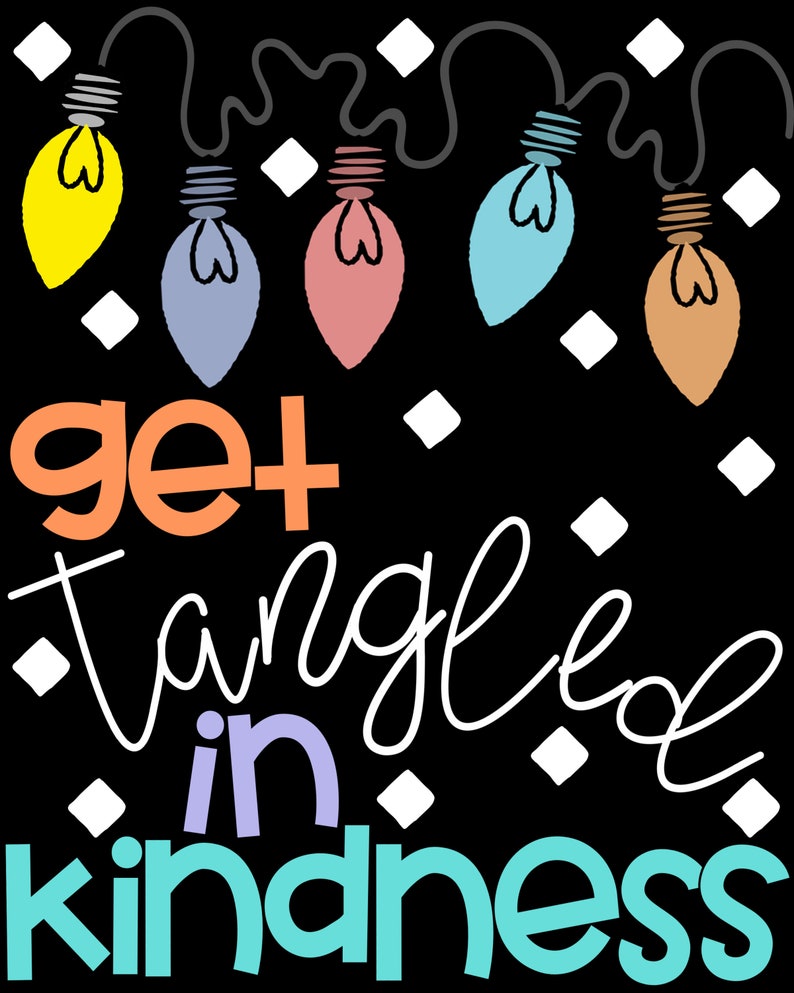 Kindness Holiday Door Decor: Winter Classroom Bulletin Board (digital ...