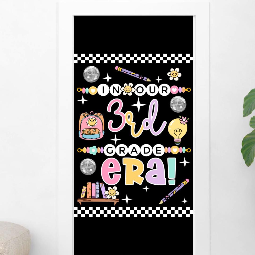 Boho Groovy Pastel Classroom in Our Grade Era Swiftie Bulletin Board ...