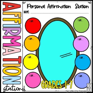 PERSONAL AFFIRMATION Station-back to School Get to Know You Activity ...
