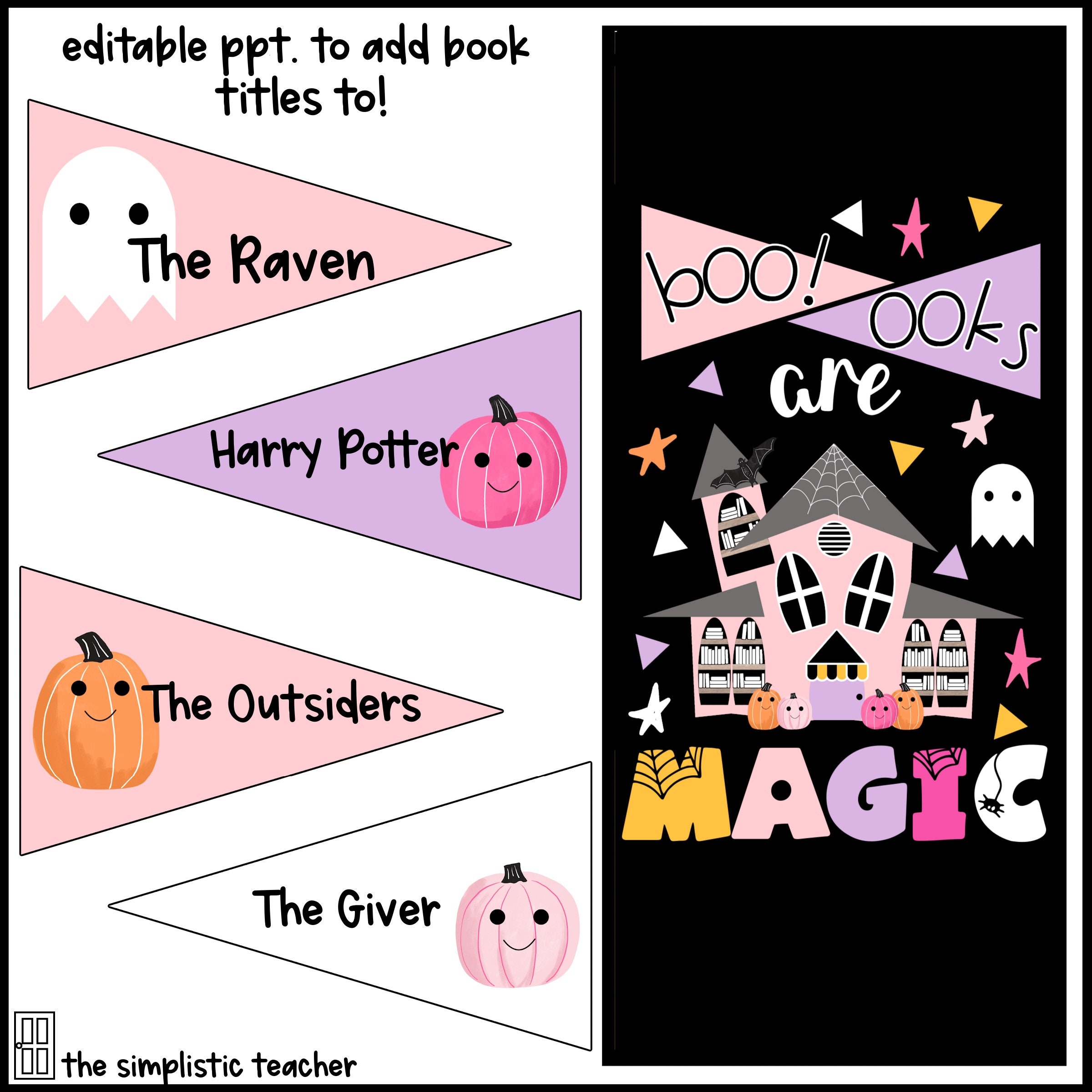 HAUNTED HOUSE BOOK Display-scary Ghost Door Decoration - Etsy