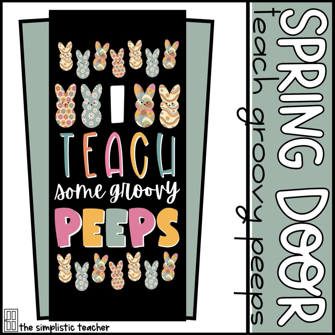 EASTER BUNNY SPRING Classroom Decor-english Spanish Bulletin Board ...