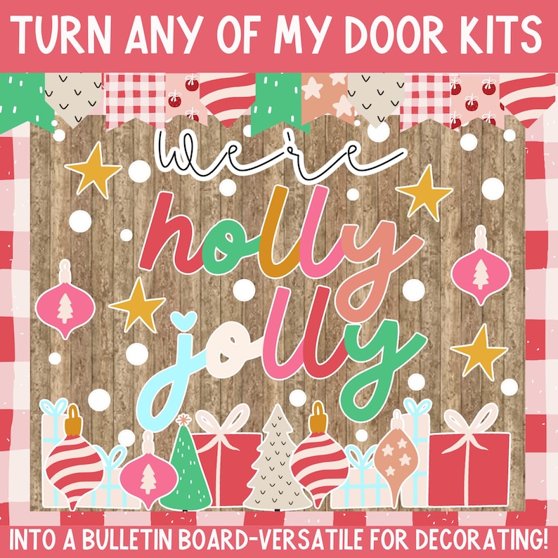 Ugly Christmas Sweater Bulletin Board Kit: Retro Classroom Decor ...