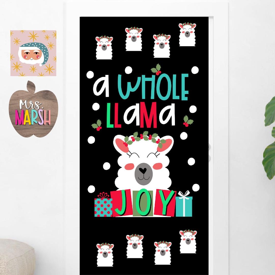 Llama Joy Decor- Classroom Bulletin Board- Llama Themed Door Set- Llama ...
