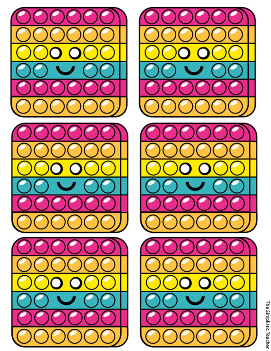 POP IT BACK to School Decor Classroom Bulletin Board Back to - Etsy UK