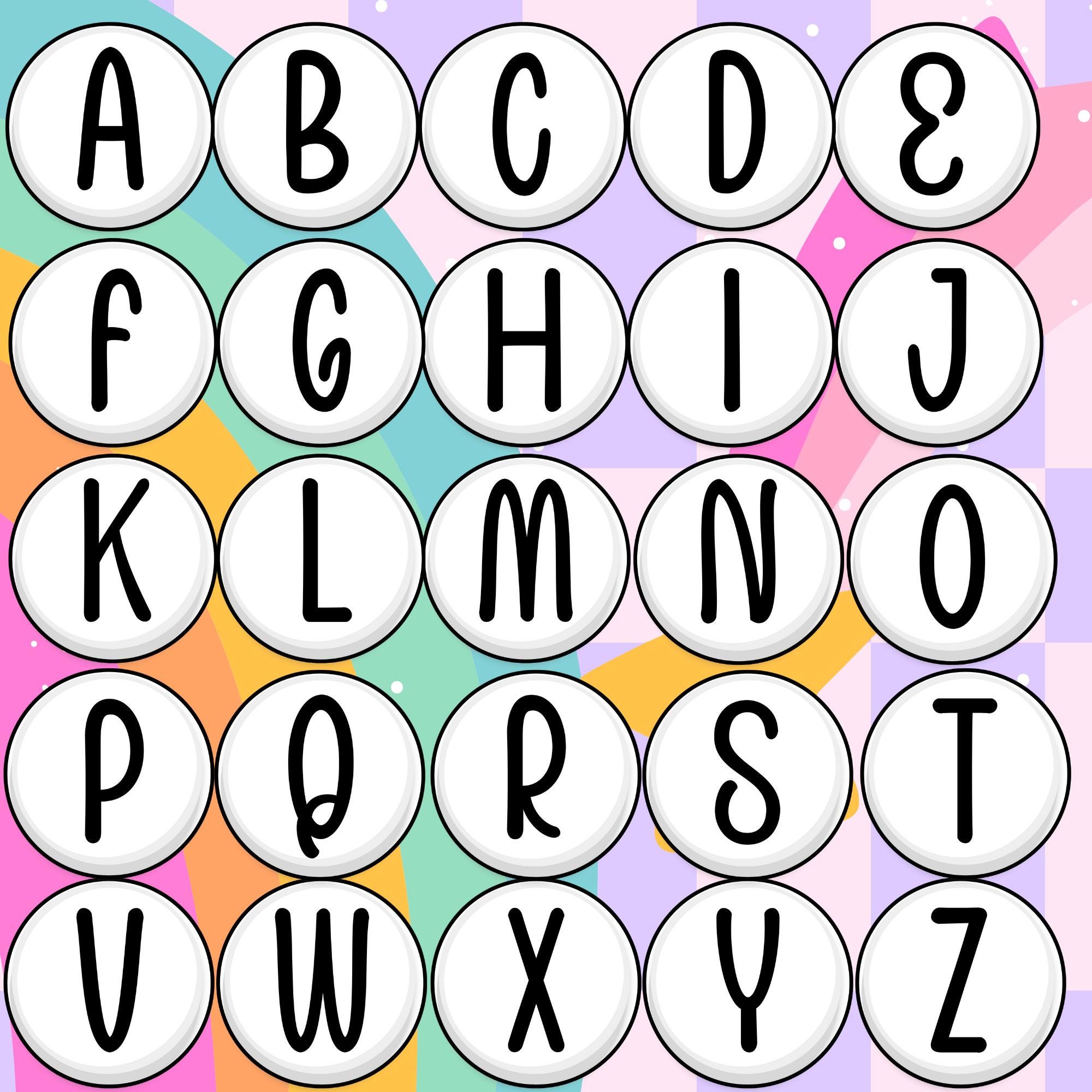 Friendship Bracelet Alphabet Letters A–Z for Classroom Decor | Digital ...
